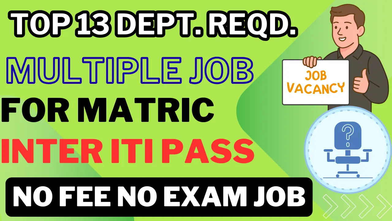 13 Most Important New Govt. Job Vacancy Of Today | 13 October 25 Top 13 ...