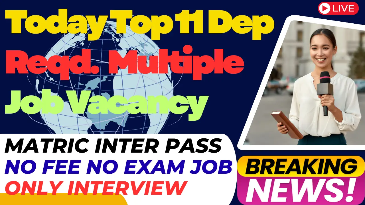 Top 11 New Govt. Job Vacancy & Tech Update of Today | 03 Jan 26 Top 11 ...