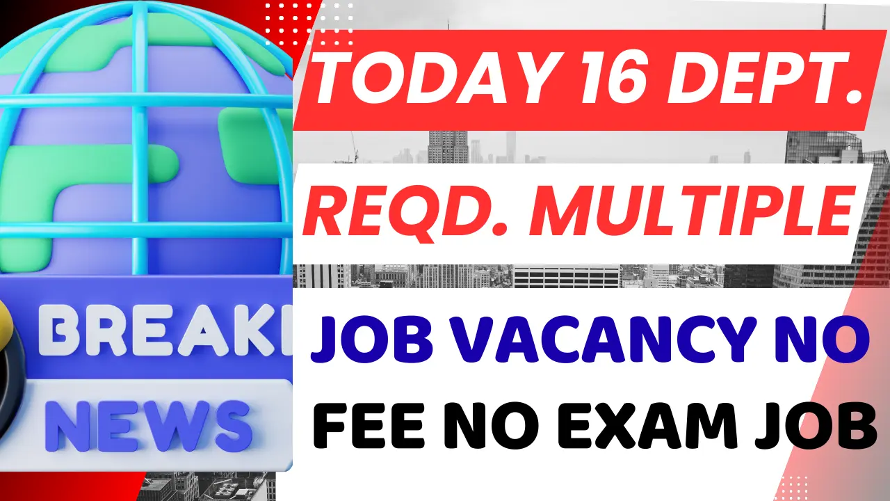 Top 16 New Govt. Job Vacancy & Tech Update of Today | 08 Jan 26 Top 16 ...