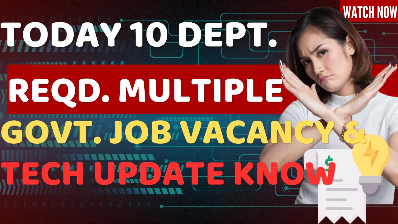 Top 10 New Govt. Job Vacancy & Tech Update of Today | 24 Feb 26 Top 10 ...